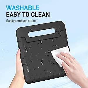 Bolete Case for Onn 10.1 Tablet Pro Model 100003562 (2020 Release), Kids 10.1 Inch Android Tablet Onn 10.1 Pro Case with Handle EVA Foam Shockproof Washable Cover for Adults, Children - Black