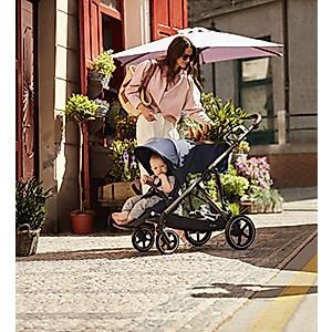 CYBEX Gazelle S Stroller, Modular Double Stroller for Infant and Toddler, Includes Detachable Shopping Basket, Over 20+ Configurations, Folds Flat for Easy Storage, Deep Black