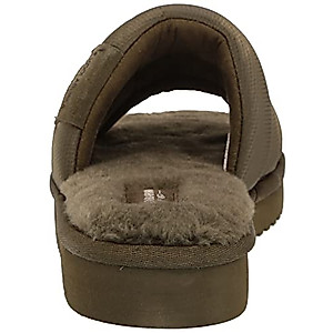 Koolaburra by UGG Men's ROMMIE Nylon Slipper, Dark Olive, 11