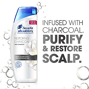 Head & Shoulders Charcoal Anti-Dandruff Paraben Free Shampoo To Deep Clean, 12.8 Fl oz