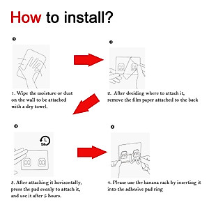 FLYBOT Banana Compact Adhesive Hanger - Solid Stainless Steel, Prolong Freshness, Neat Storage, Easy Installation, Durable, Rust-Resistant