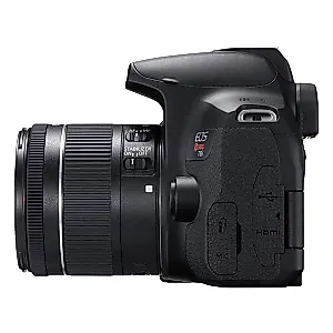 Canon EOS Rebel T8i DSLR Camera with 18-55mm Lens (3924C002) + 64GB Card + Case + Corel Software + LPE17 Battery + External Charger + Card Reader + HDMI Cable + More (Renewed)