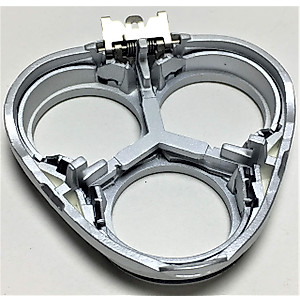 Shaver Razor Head Holder Cover & Frame Plate for Philips Norelco SmartTouch-XL HQ9100 HQ 9100XL 9100XLCC HQ9140 HQ 9140XL 9140XLCC HQ9150 HQ 9150XL 9150XLCC HQ9160 HQ 9160XL 9160XLCC Beard Silver