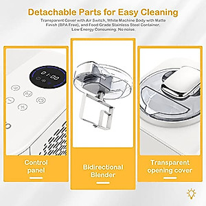 UKKISO Ice Cream Maker for Home: 1.2 Quart Automatic Ice Cream Maker Machine with LCD Display, Stainless Steel Homemade Soft Serve Ice Cream Machine with Compressor for Kids, Home, Holiday