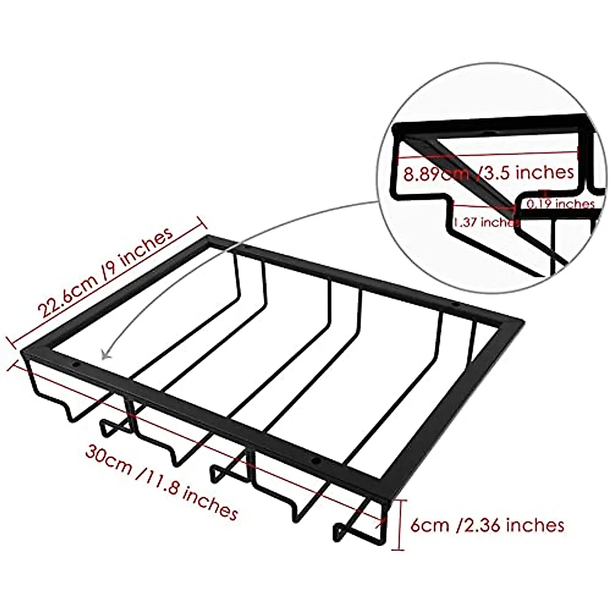 Wine Glass Shelf, Upside-down Home Goblet Iron Art Shelf, Wine Glass Hanging Storage Rack