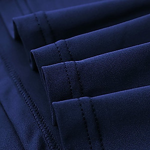 Arolina Women's Stretchy Wide Leg Palazzo Lounge Pants Casual Comfy High Waist Palazzo Pants Navy Blue