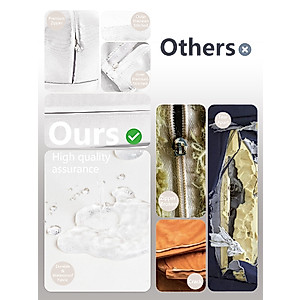 OmniBuy 14 Piece Outdoor Patio Cushion Covers Replacement (2 Seat Covers, 6 Back Covers, and 6 Side Covers) Outdoor Cushion Slipcovers with Zipper for Outdoor Furniture (Beige)