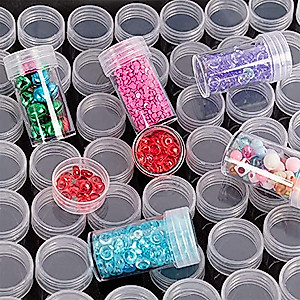 N&T NIETING Diamond Painting Storage Containers, 140 Slots Diamond Painting Accessories Kit, Portable Bead Storage Box, Label Stickers for DIY Art Crafts, Black