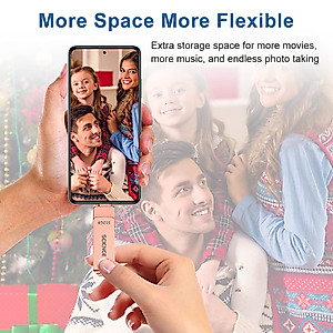 SCICNCE USB 3.0 Flash Drive 512GB Intended for iPhone, USB Memory Stick External Storage Thumb Drive Photo Stick Compatible with iPhone, Android and Computer (Rose Gold)