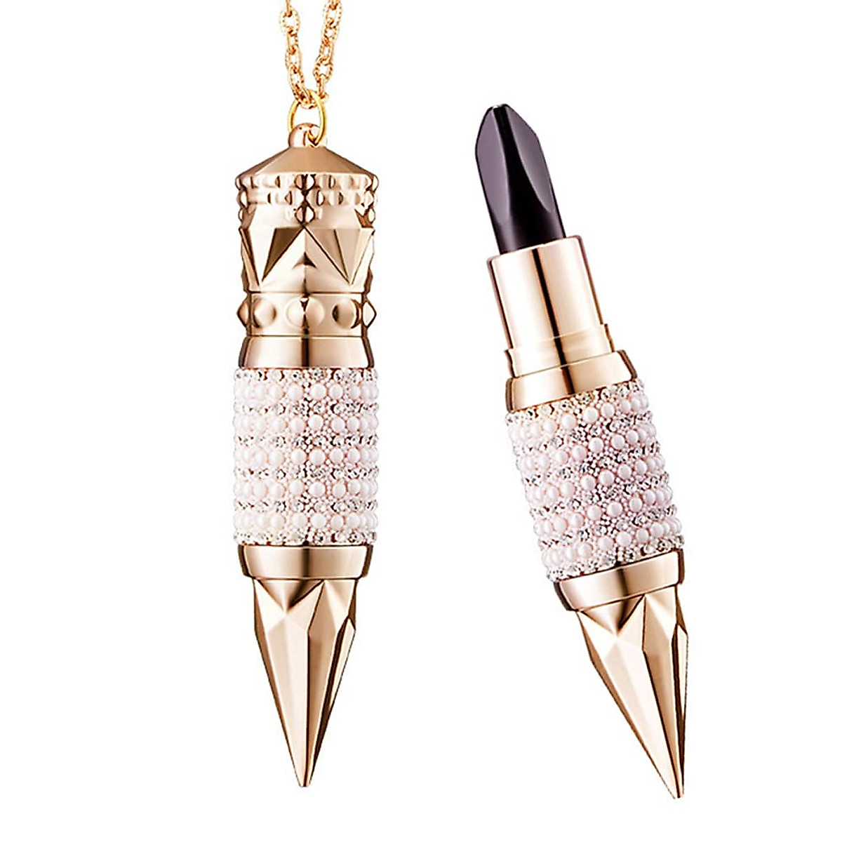 KAIQIKAIXI Waterproof Makeup Lipstick Moisturizer Smooth Lip Stick One Lipstick Three Colors 3 Colors in 1 Velvet Texture Moisturizing Three-color Lipstick Velvet Matte Long Lasting