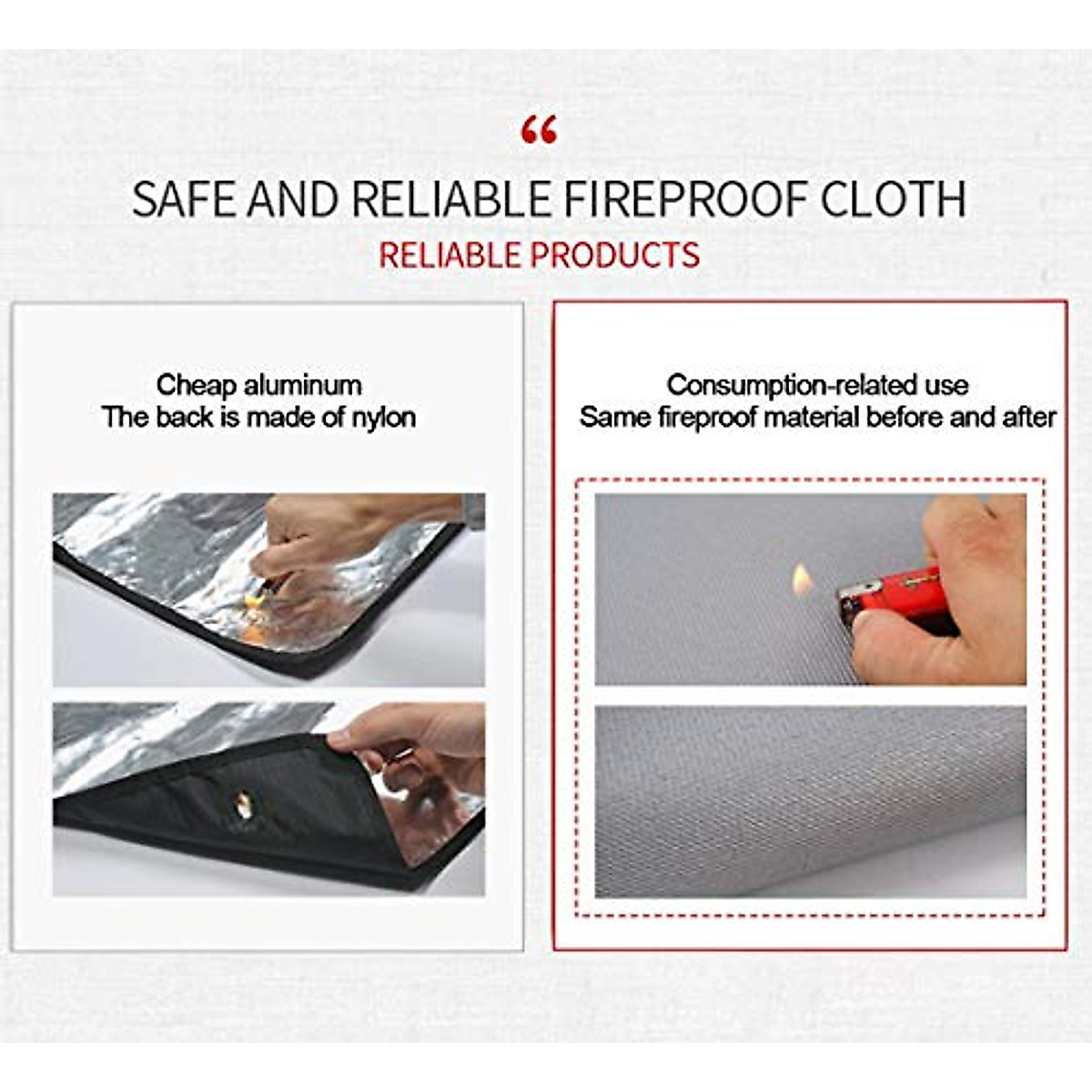 Fire Pit Mat for Deck Fireproof, Outdoor Wood Stove Hearth Pads, Camping BBQ Mat with Fire Retardant Material to Protect Your Deck Patio Lawn Campsite from Fire Burn