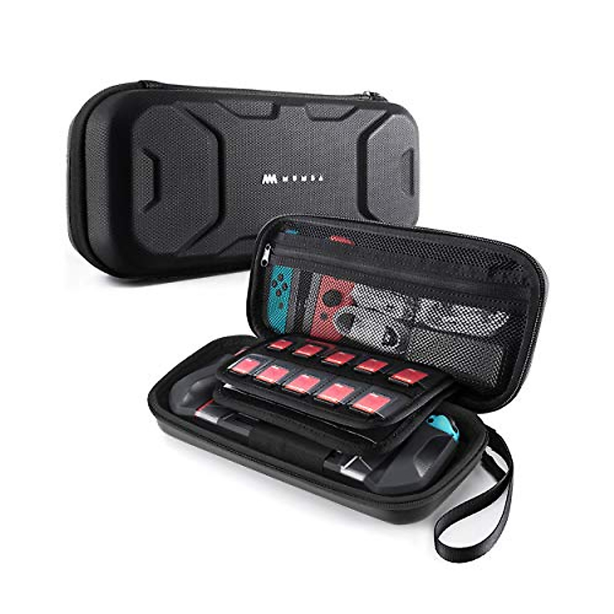Mumba Carrying Case for Nintendo Switch OLED & Nintendo Switch, [Plus Version] Portable Protective Travel Carry handbag Pouch for Blade/Battle Case [Large Capacity] (Black)