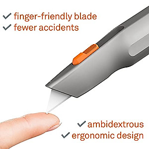 Slice Metal-Handle, 1 Utility Knife, Manual Blade Stays in Position
