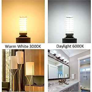 BonYei 8206232A Ceramic E17 LED Bulb for 7W Microwave Oven Appliance, 75W Halogen Bulb Equivalent, Daylight White 6000K, Pack of 2