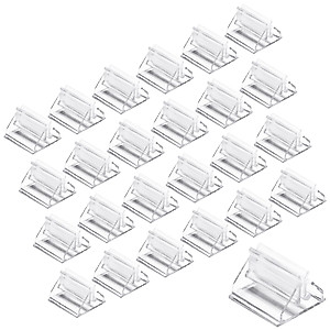 24PCS Plastic Card Display Stand Table Number Holders, Game Pieces for Board Games, Card Stand Place Card Holders for Playing Cards, Wedding Cards, Food Labels, Memos, Photos