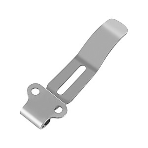 Deep Carry Pocket Clips with 2 Pieces Screws, Stainless Steel Pocket Knife Clip Replacement for Benchmade Bugout 535 and More, Anodized Finish (Stone Wash)