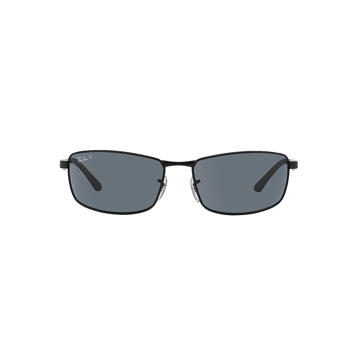 Ray-Ban RB3498 Sunglasses + Vision Group Accessories Bundle (Matte Black/Grey Polarized (006/81), 61, Millimeters)