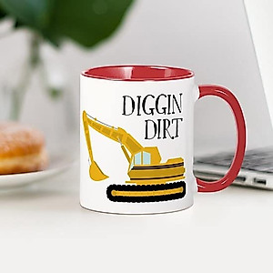 CafePress Digging Dirt Mug Ceramic Coffee Mug, Tea Cup 11 oz