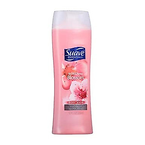 Suave Essentials Body Wash, Wild Cherry Blossom 15 Ounce (Pack of 2)