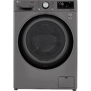 LG WM3555HVA 24 Inch Smart Front Load Washer/Dryer Combo with 2.4 cu.ft. Capacity, 14 Wash Programs, 13 Wash Options, 8 Dry Cycles, TurboWash™, Allergiene™ Cycle, Sanitize Cycle, Steam Refresh,