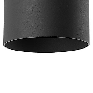 Progress Lighting Cylinder Collection 6" Modern Outdoor LED Wall Lantern Light Black