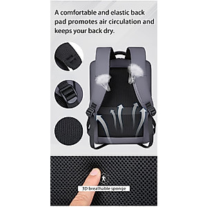 Livreo Backpacks for travelers, backpacks for business negotiations, backpacks for men at work, laptop backpacks, college backpacks.This is a multi-purpose backpack with USB(15.6-inch black)