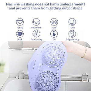 Silicone Bra Washing Bag Anti Deformation Bra Bags for Laundry Flexible Lingerie Bags with Snap Button for Washing Delicates Bra Washer Protector 15 X9.7 Inch Purple Storage Items