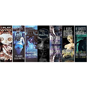 Bookmarks for Book Lovers - Great Book Markers for Women, Men & Adults - Fall Themed Romance True Crime Bookmarks Sarcastic Bookmarks Christmas (Horror / Supernatural)