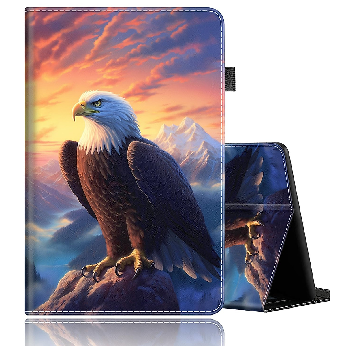 Case for All-New Amazon Fire HD 10 and Fire HD 10 Plus Tablet (11th Generation 2021 Release), Durable Shockproof Protective Cover with Auto Wake/Sleep，Bald Eagle