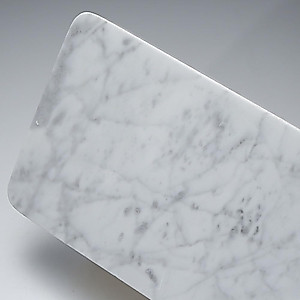 kaileyouxiangongsi 10.4 Inch x 6.4 Inch x 0.4 Inch White Marble Corner Shower Shelves,Modern Floating Shelf Wall Mount for Bathroom Wall Shelf