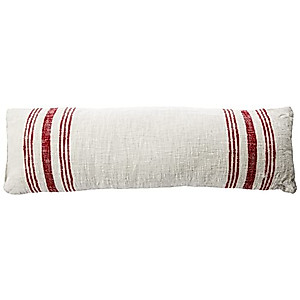 Mud Pie Merry Christmas Long Pillow, White, 11" x 35"