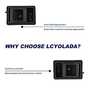 Inside Interior Door Handle Front & Rear Left Right Handle for Toyota 4Runner Corolla Tacoma Tercel Pickup 1987-2000,Geo Prizm 1992-1998,Black