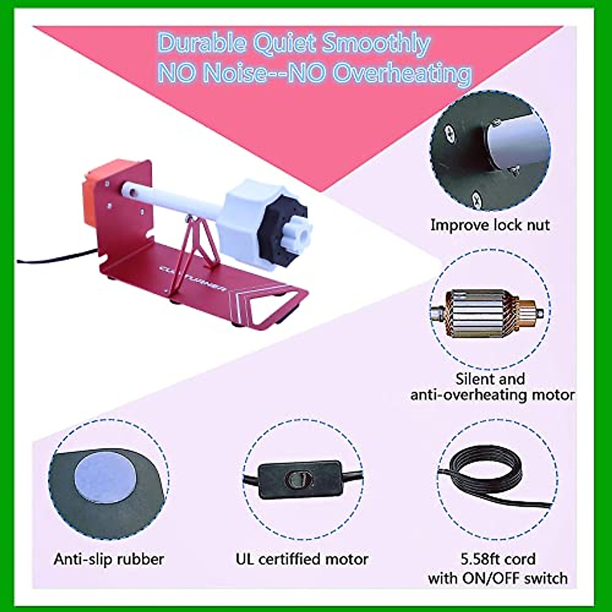 AFW Cup Turner,Tumbler Spineer Turner,Cup Spinner,Epoxy Cup Turner Supplies Crafts,with Epoxy Resin kit for Beginner