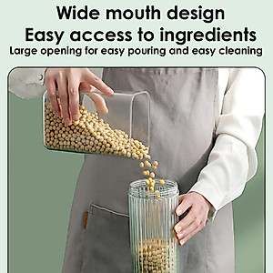 Spaghetti Container | Large Capacity Airtight Cereal Containers Storage,Pantry Home Organizer, Kitchen Counter Organization Spaghetti Noodle Linguine Housewarming Gift Cle-us