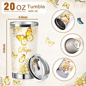 Inbagi Christian Gifts for Women 20 oz Butterfly Stainless Steel Tumblers Religious Birthday Mothers Day Gifts for Mom Sister Grandma Women Employee Coworker appreaction Gifts(4 Pieces)