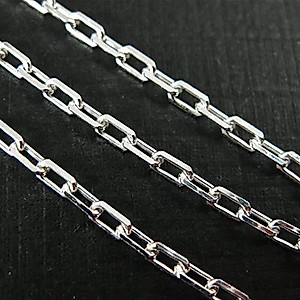 Verona Jewelers 925 Sterling Silver 3MM 4.5MM 5.5MM Mariner Anchor Link Chain Necklace- Square Link Cable Link Necklace Chain, Twist Link Necklace, Rolo Chain Necklace (22, 5.5MM)