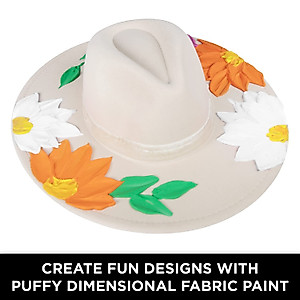 Tulip Dimensional Fabric Paint 16070 Dfpt 4Oz Puffy White