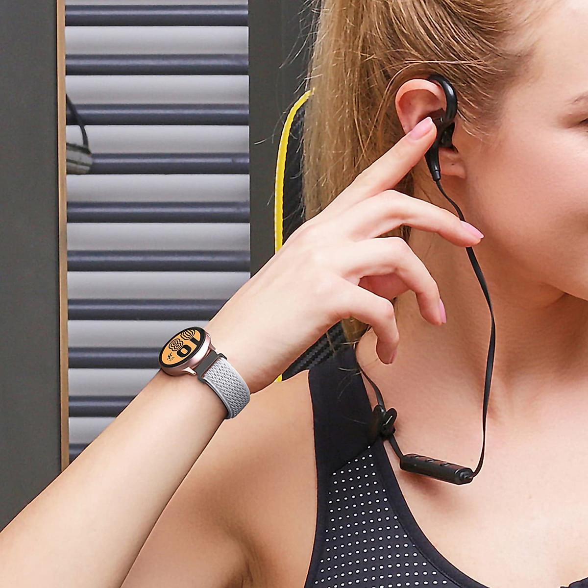 [21 pack] Elastic Band + Silicone Sport Band, Galaxy Watch 6 5 4 Band 40mm 44mm for Women Men, 6 Pack Soft Elastic Band & 15 Pack Soft Durable Silicone Replacement Strap for Samsung Watch 6 5 4 Bands