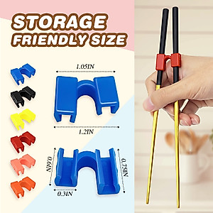 6PCS Chopstick Helper Kids, Chopstick Trainer Beginner Learning Practice & Training Chopsticks for Adult Kid with Chinese Japanese Korean Food