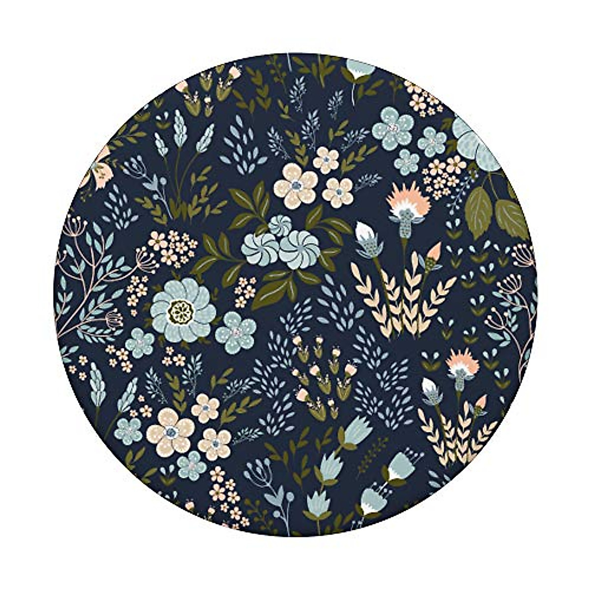 Cute Flower Cool Tropical flowers Floral Blue Pattern Gifts PopSockets PopGrip: Swappable Grip for Phones & Tablets