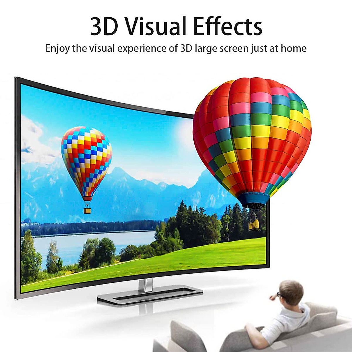 Cheges HDMI Cable 4K 60 Hz 20 ft, High Speed HDMI 2.0 Cables, 18Gbps, 4K @ 60Hz, Ultra HD, 2160P,1080P, ARC, 3D, HDCP 2.2 Cord Braided, for Laptop, Monitor, PS5, PS4, Xbox One, Fire TV