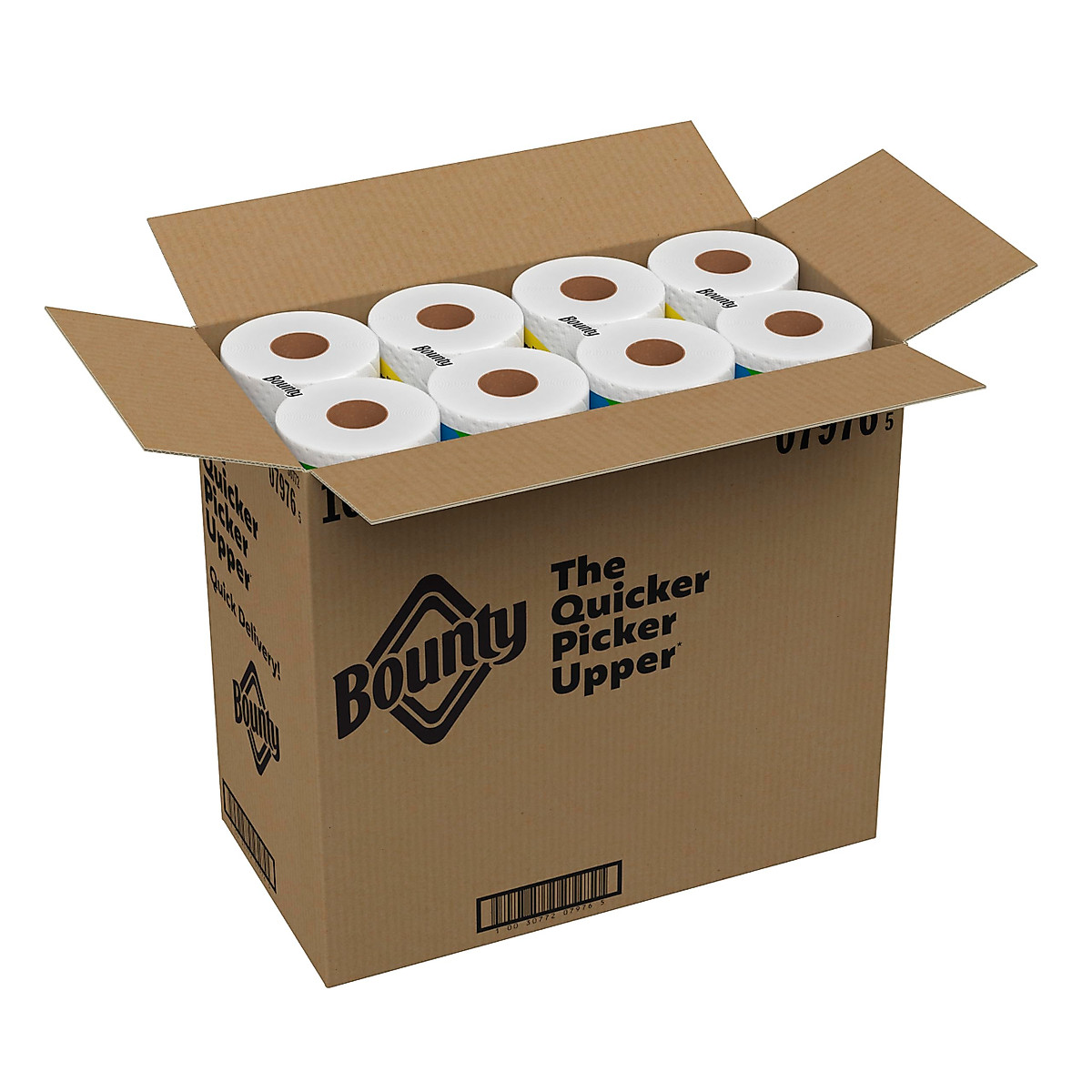 Bounty Quick-Size Paper Towels, White, 16 Family Rolls = 40 Regular Rolls (Packaging May Vary)