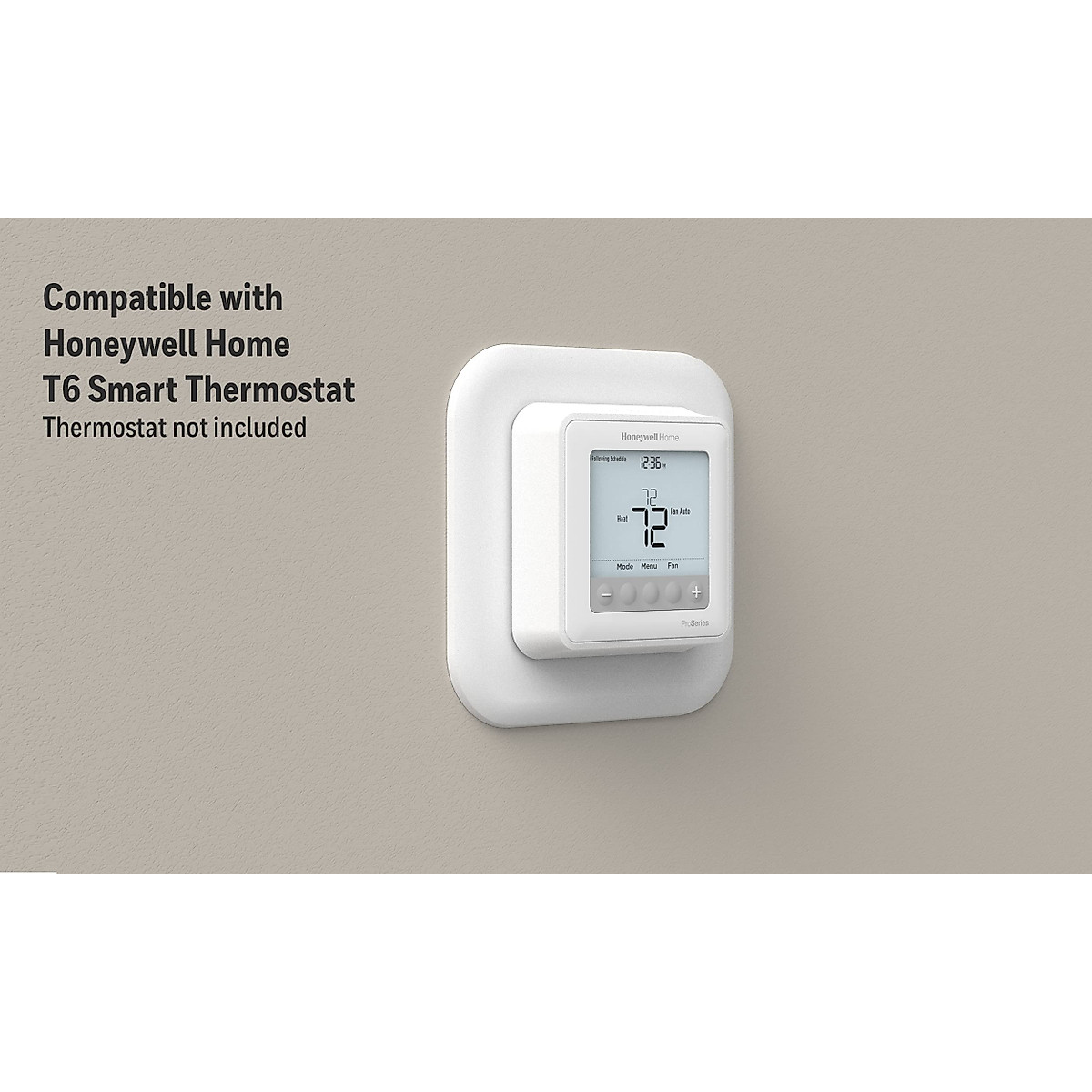 Honeywell Home Large Cover Plate & Electrical Box Adaptor for T-Series Thermostats (THP2400A1080), White