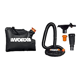 WORX 50026858 Trivac Leaf Collection Bag (WGBAG500) & WORX LeafPro Universal Leaf Collection System for All Major Blower/Vac Brands - WA4058