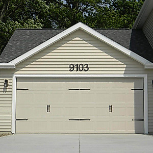 Cobata 10 Inch House Numbers- Modern Floating Street Home Address Number-Large Contemporary Aluminum Brushed Finish Number, Black (Number 0)