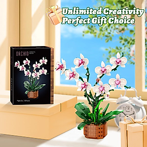729-Piece Artificial Flower Building Blocks Set - DIY Home Decoration Kit for Adults, Girlfriends, Mom - Christmas, Birthday, Valentine's Day Gifts