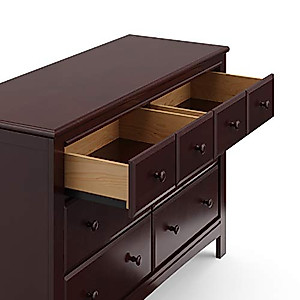 Graco Benton 6 Drawer Double Dresser (Espresso) – Easy New Assembly Process, Universal Design, Durable Steel Hardware and Euro-Glide Drawers with Safety Stops, Coordinates with Any Nursery