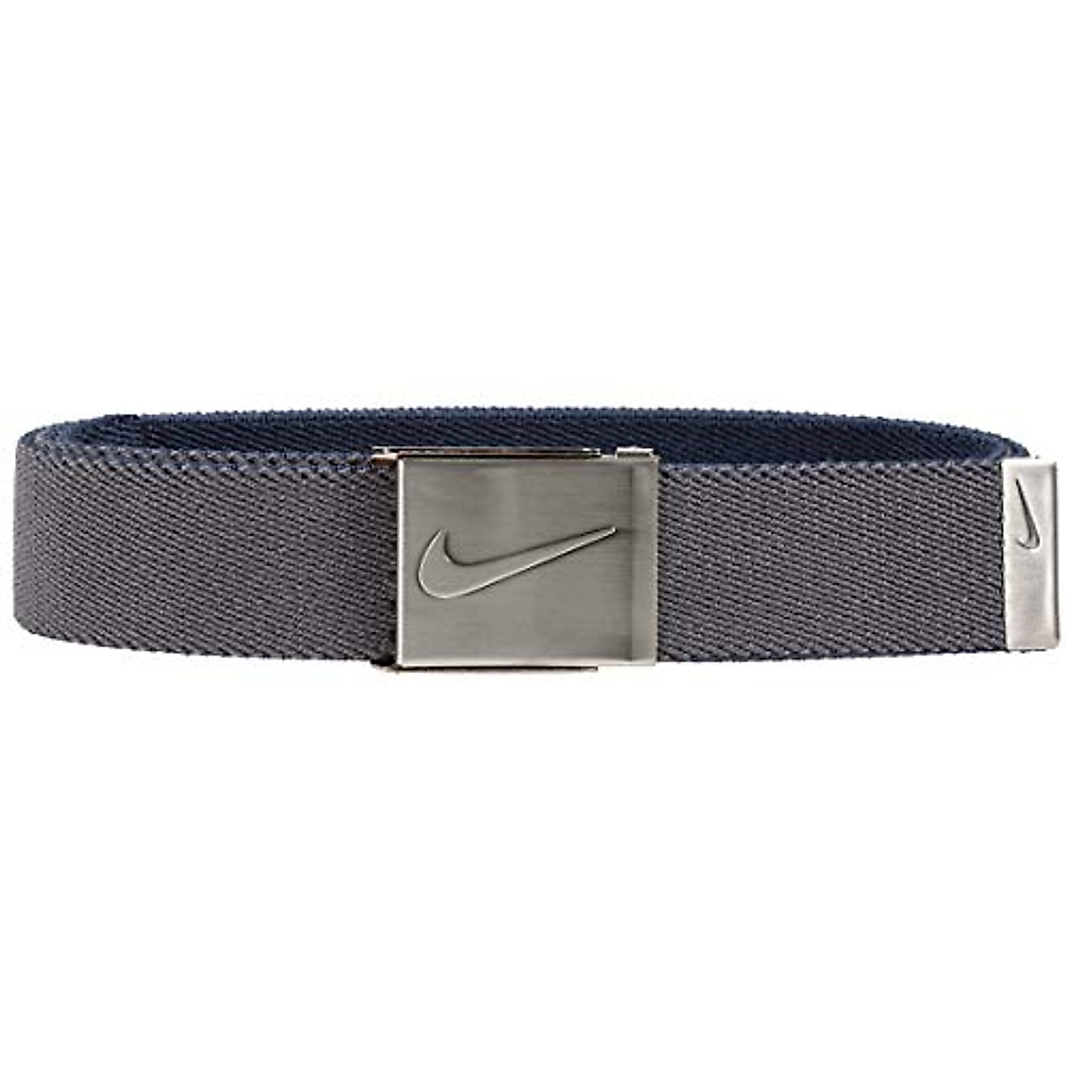 Nike Men's Reversible Stretch Web Belt, Navy/Grey, One Size