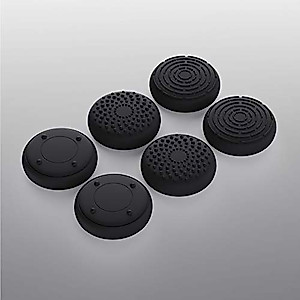 eXtremeRate PlayVital Wine Red 3D Studded Edition Anti-Slip Silicone Cover Skin for ps5 Controller, Soft Rubber Case for ps5 Wireless Controller with 6 Black Thumb Grip Caps