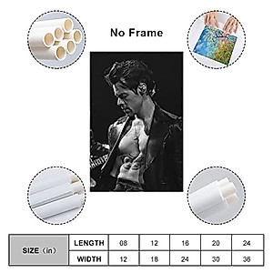 Harry music House Styles in Concert 2021Black And White Photo Poster Canvas Wall Art Prints for Wall Decor Room Decor Bedroom Decor Gifts 08x12inch(20x30cm) Unframe-style